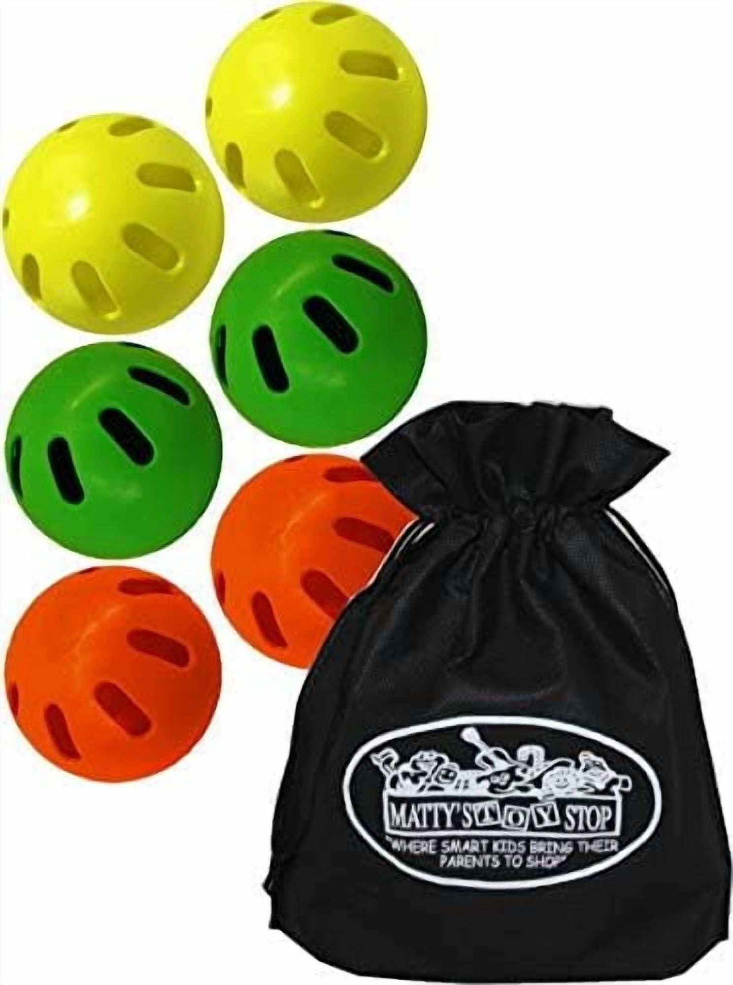 Wiffle Balls Yellow, Green & Orange Official Size Baseballs Bundle with ...