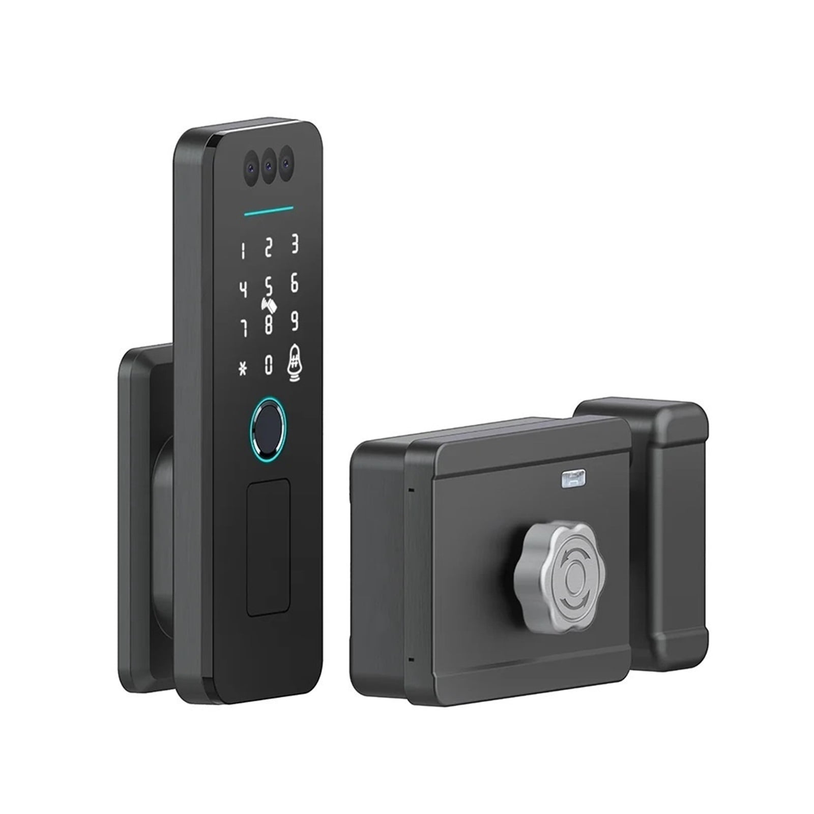 Wifi 3D Face Recognition Fingerprint Smart Door Lock Password Card ...