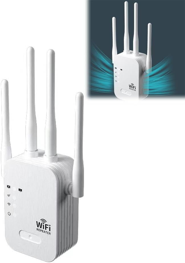 Wifi Booster Extender,1200Mbps Dual Band 2.4G/5G Wireless Internet ...