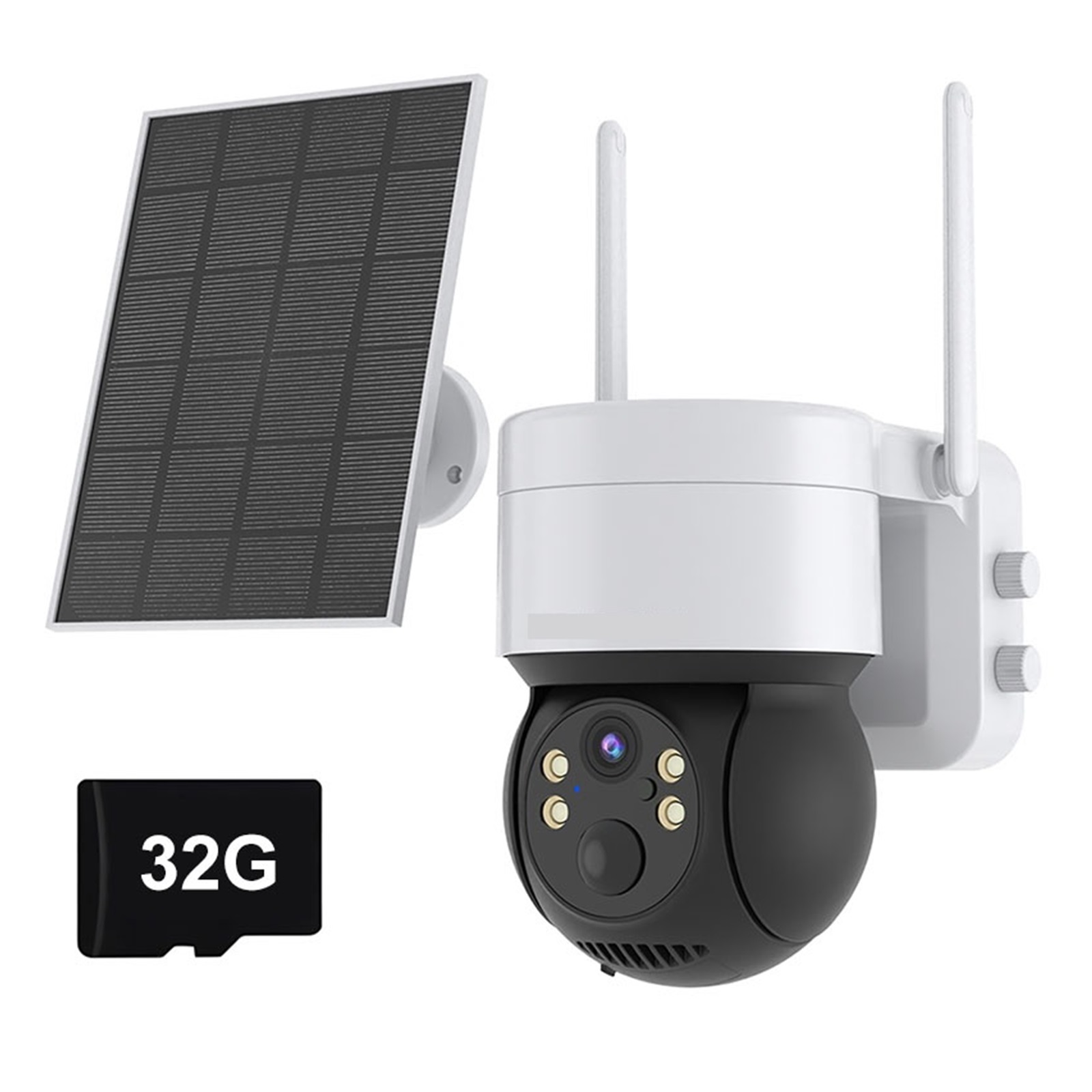 Wifi Dome Outdoor Security Solar Camera Solar Panel, Wireless IP CCTV ...