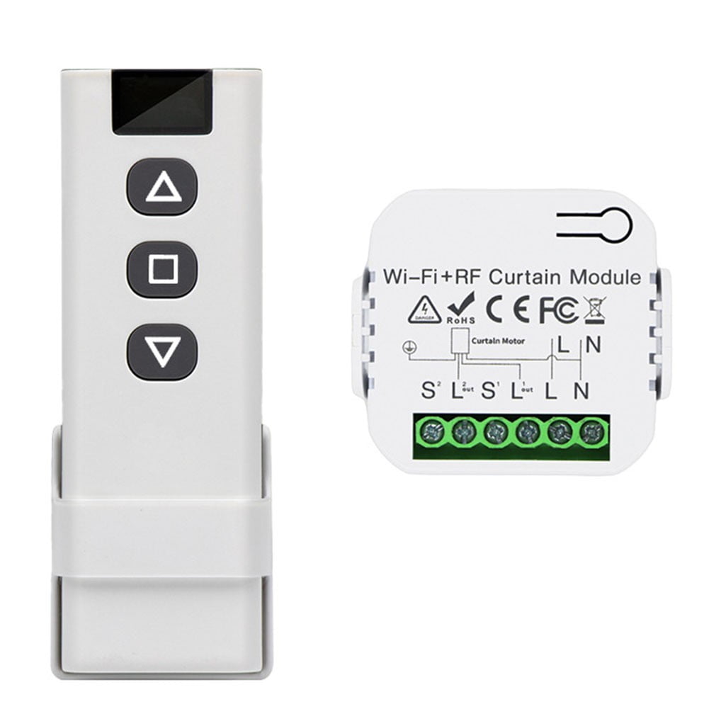WiFi Graffiti Roller Blind Control Retrofit Kit Curtain Switch RF ...