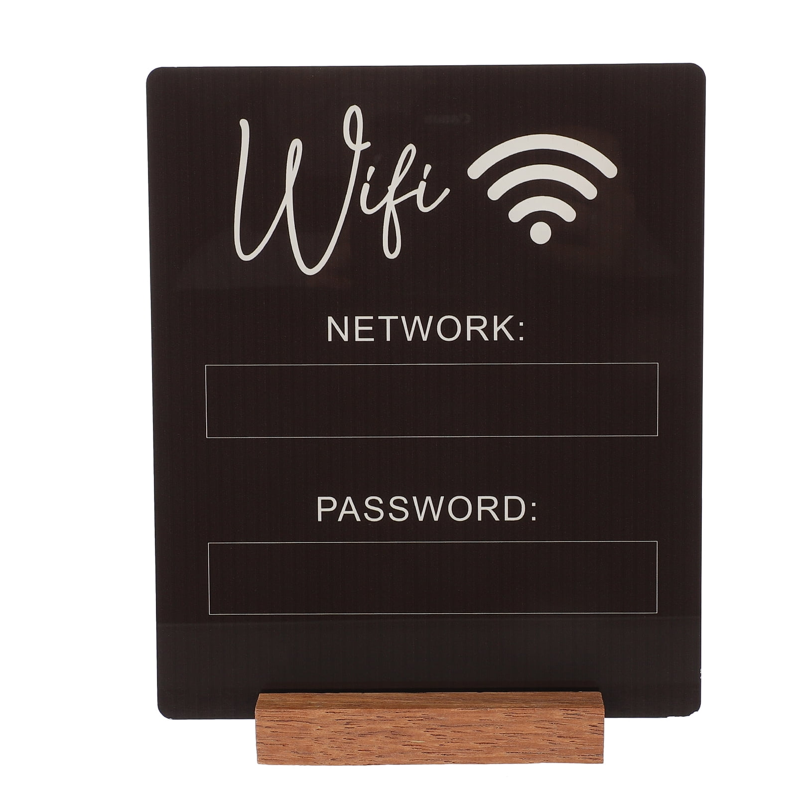 Wifi Password Sign Office Desk Decor Hotel for Guest Room Guests Chalkboard Signs - Walmart.com