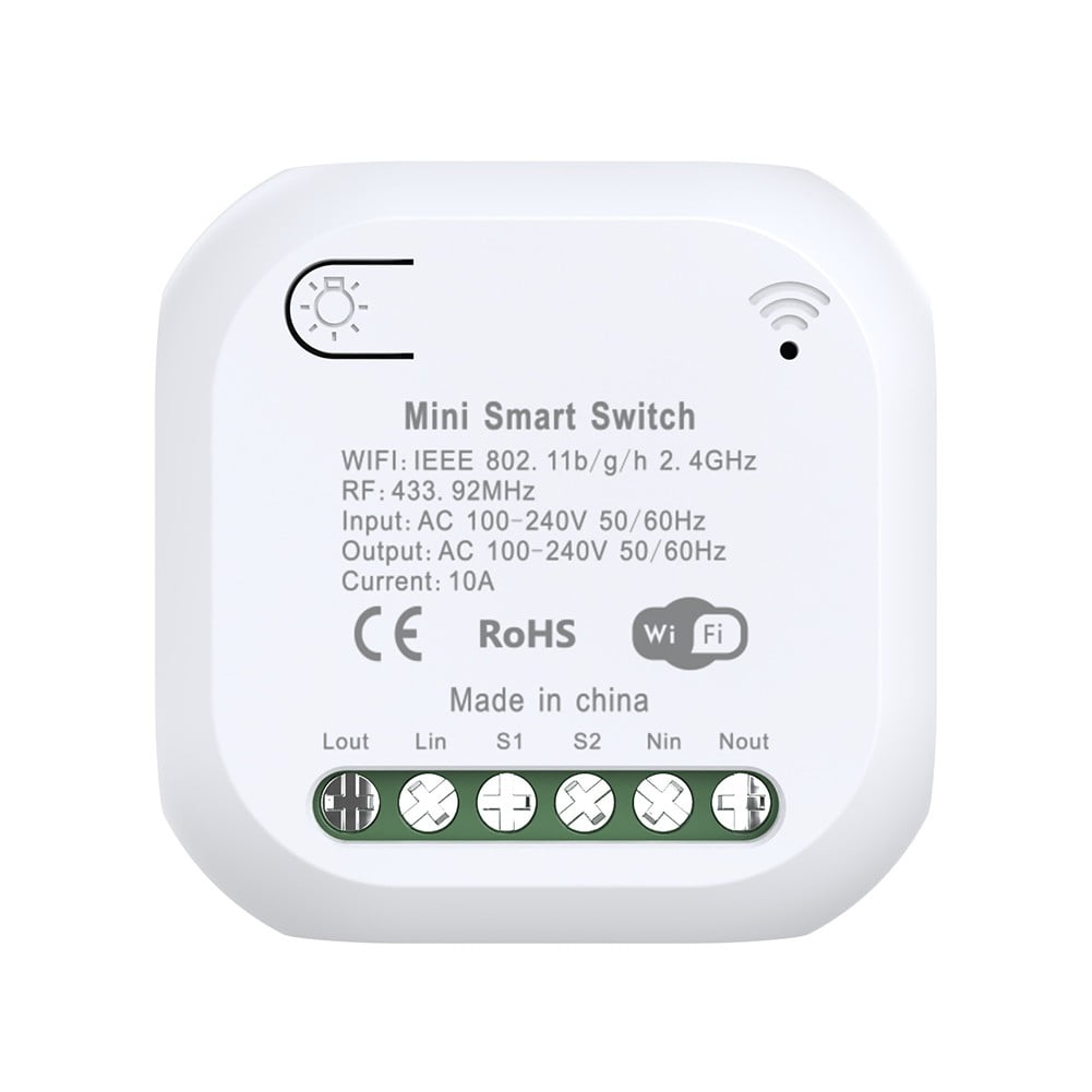 Wifi RF433 Smart Switch DIY Light Mini Switches Control Wireless Smart ...