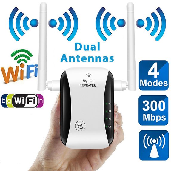 Wifi Range Extender Internet Signal Booster Wireless Enhancer Wifi ...