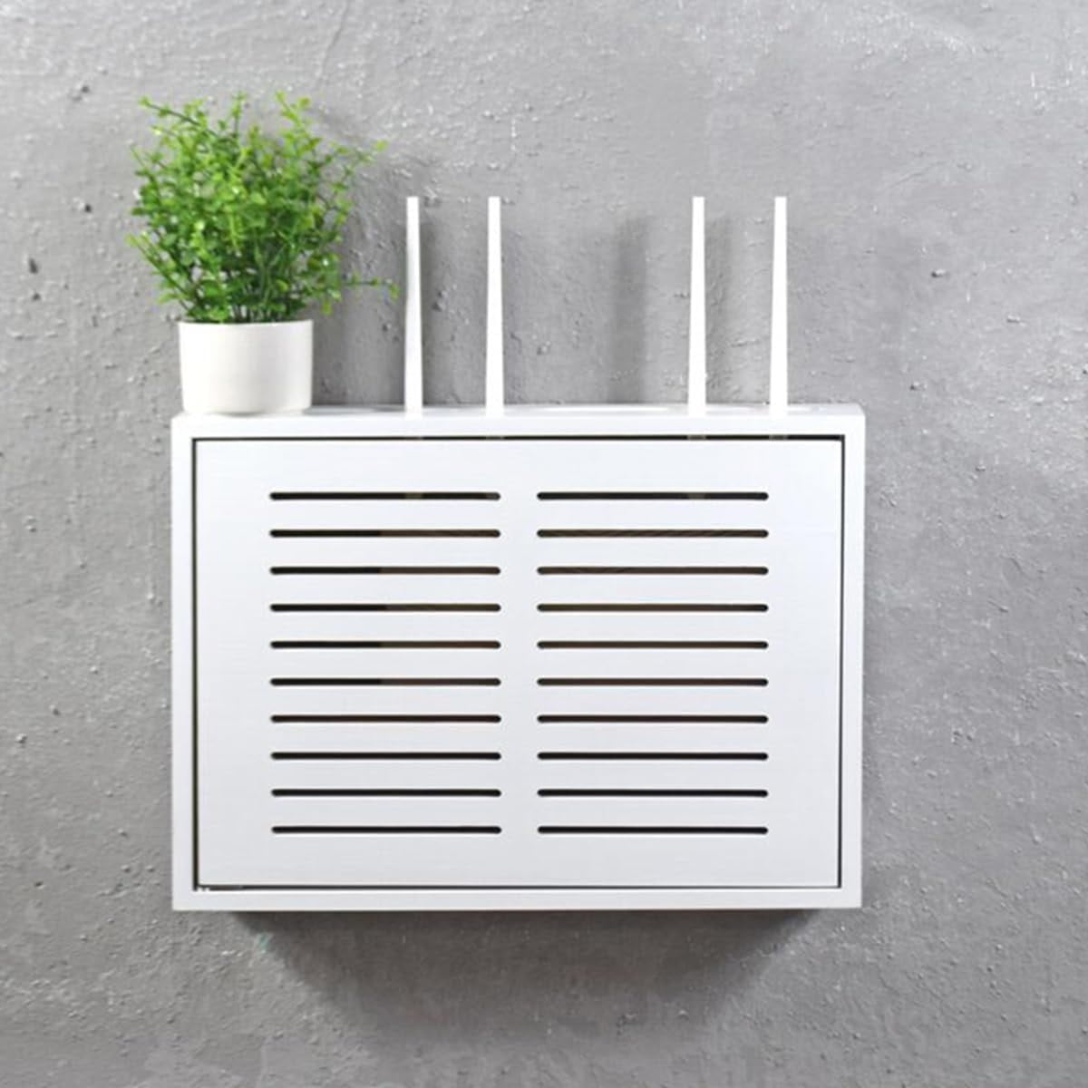 Wifi Router Storage Box, PVC Router Storage Wall Shelf, Wifi Storage ...