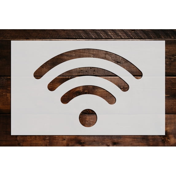 Wifi Signal Symbol Stencil - Art and Wall Stencil (18"x12") - Walmart.com