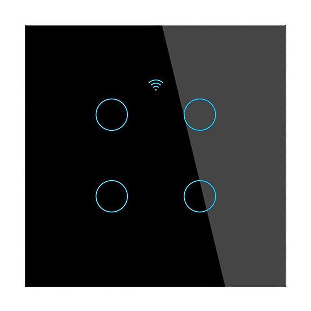 Wifi Smart Light Switch 1/2/3/4 Gang Glass Screen Touch Panel Voice ...