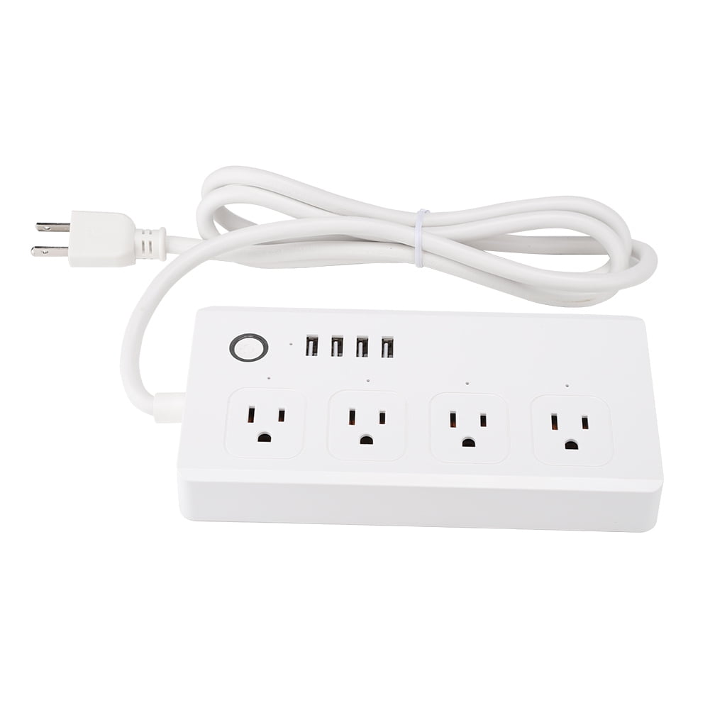 Wifi Smart Power 4 USB Extension Socket US Plug 100-240V Mobile Phone ...