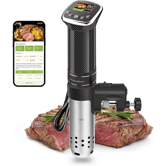 Wifi Sous Vide Cooker: Sous Vide Machine Ultra-quiet 1100W Precision ...