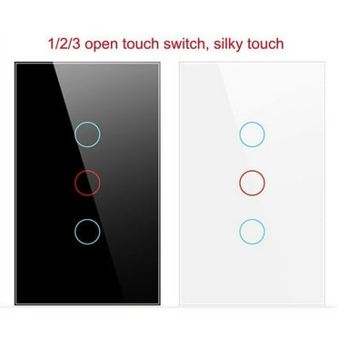 BSEED Smart Light Switch, 2.4GHz WiFi Smart Switch, Tempered Glass ...
