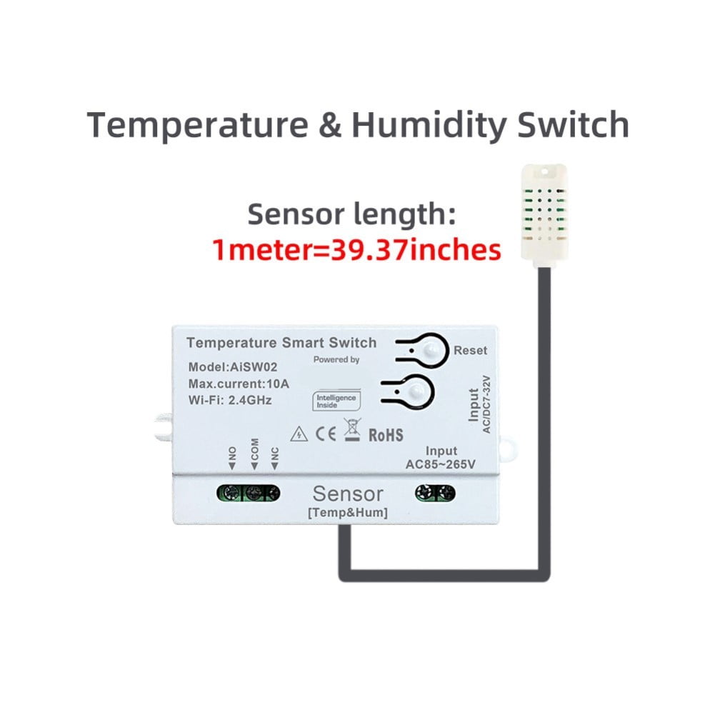 Wifi Temperature And Humidity Sensor With Remote Control Functionality ...