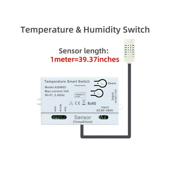 Wifi Temperature And Humidity Sensor With Remote Control Functionality ...