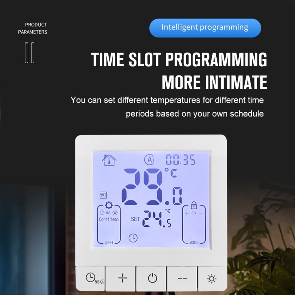 Wifi Thermostat Digital For Smart Programmable Temperature Control Thermostat Timer - Walmart.com