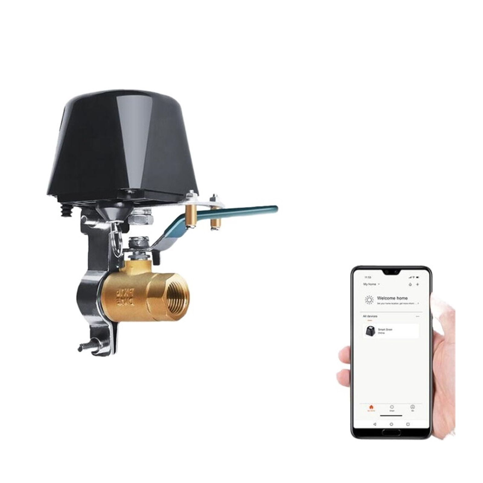 Wifi Water Valve, Upgrade Smart Water Valve Shut Off, Automatic Ball ...
