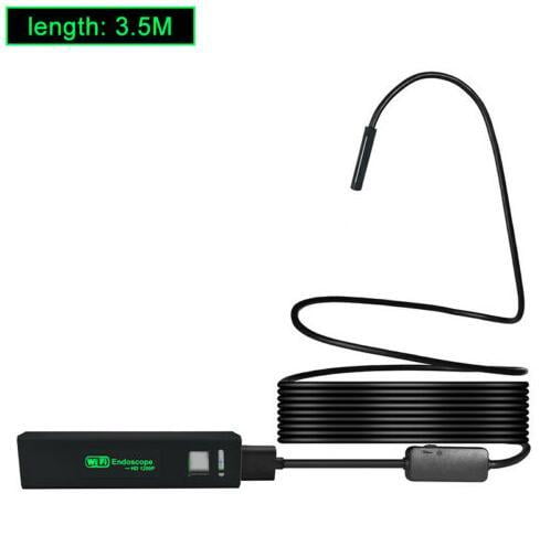 Wifi camera endoscope waterproof 8mm 2m 5m usb soft cable inspection ...