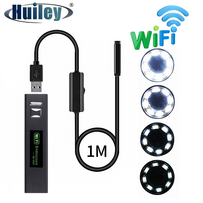 WiFi Industrial Endoscope Pipeline Inspection HD 1200P Camera Endoscope ...