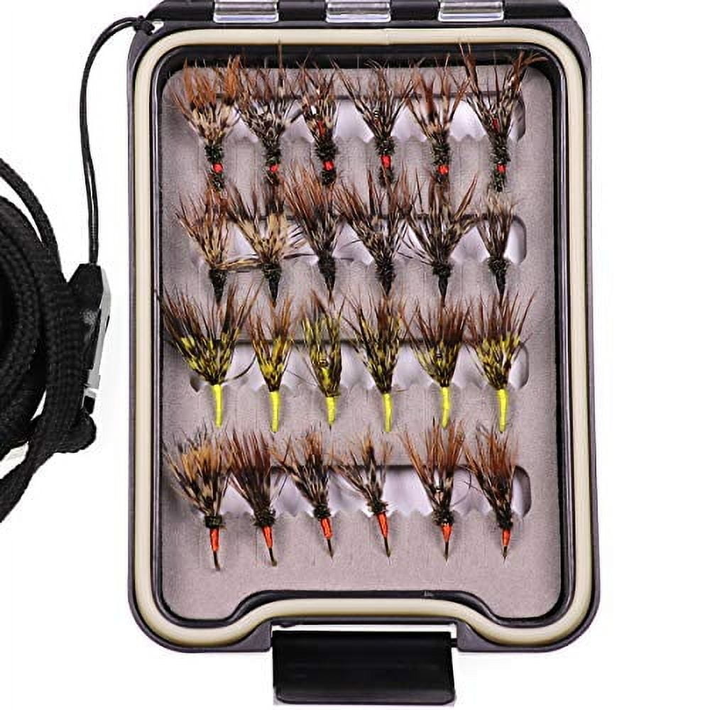 Wifreo 24PCS Fly Fishing Flies Lures Tenkara Fishing Fly Waterproof Fly ...