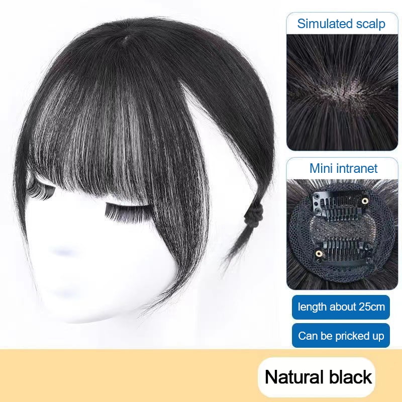 Wig Bangs Left And Right Side Wig Bangs Split Bangs Hair Wigs Extension ...