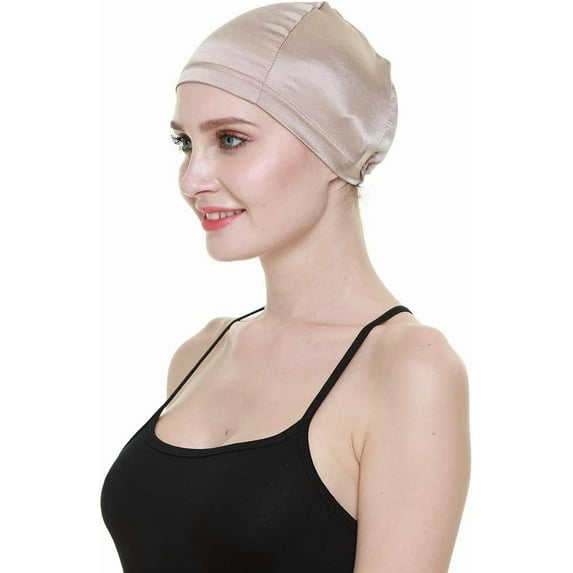 Wig Cap-100% Mulberry Silk Breathable Soft for Bald Head Available All ...