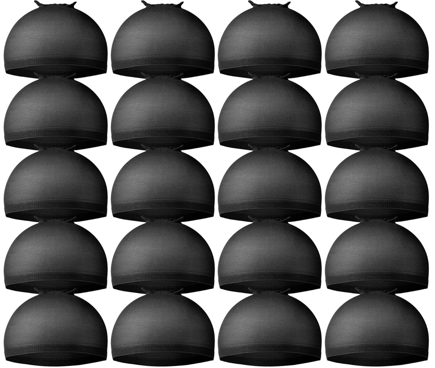 Wig Cap,Black Wig Cap 20 Pieces Wig Caps, Black Stocking Caps, Stretchy ...