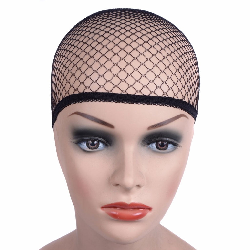 Wig Cap Stretchable Elastic Hair Net Snood Cool Mesh Cosplay Black ...