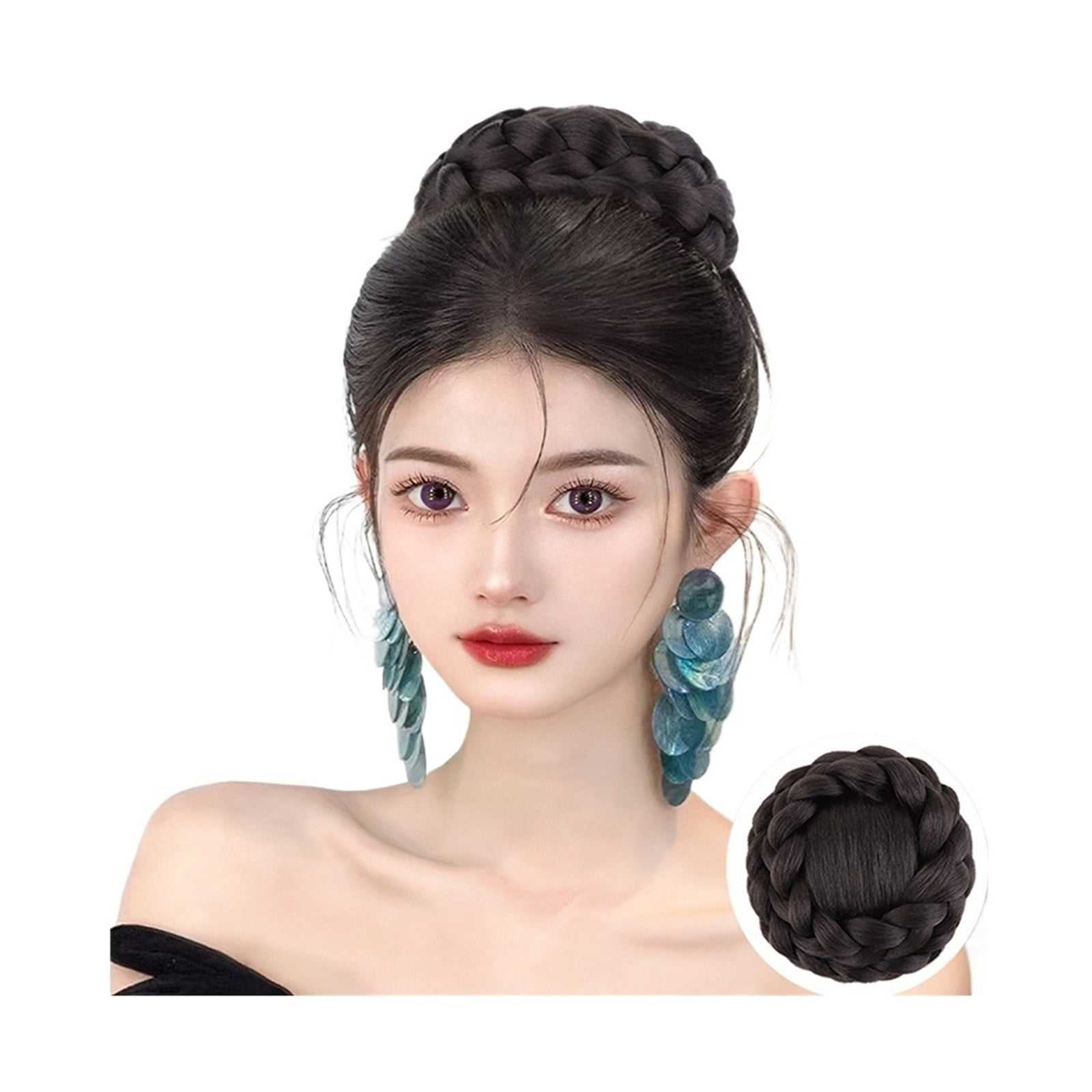 Wig Clamping Clip Princess Head Hanfu Ancient Chinese Style Wig Hair ...