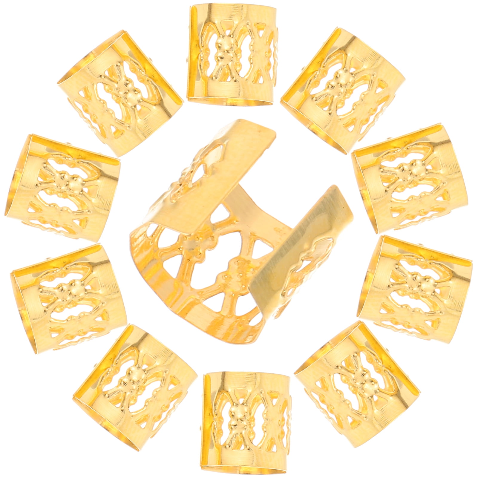 Wig Dreadlock Hair Extension Ring Hollow Braid Decorative Buckle ...