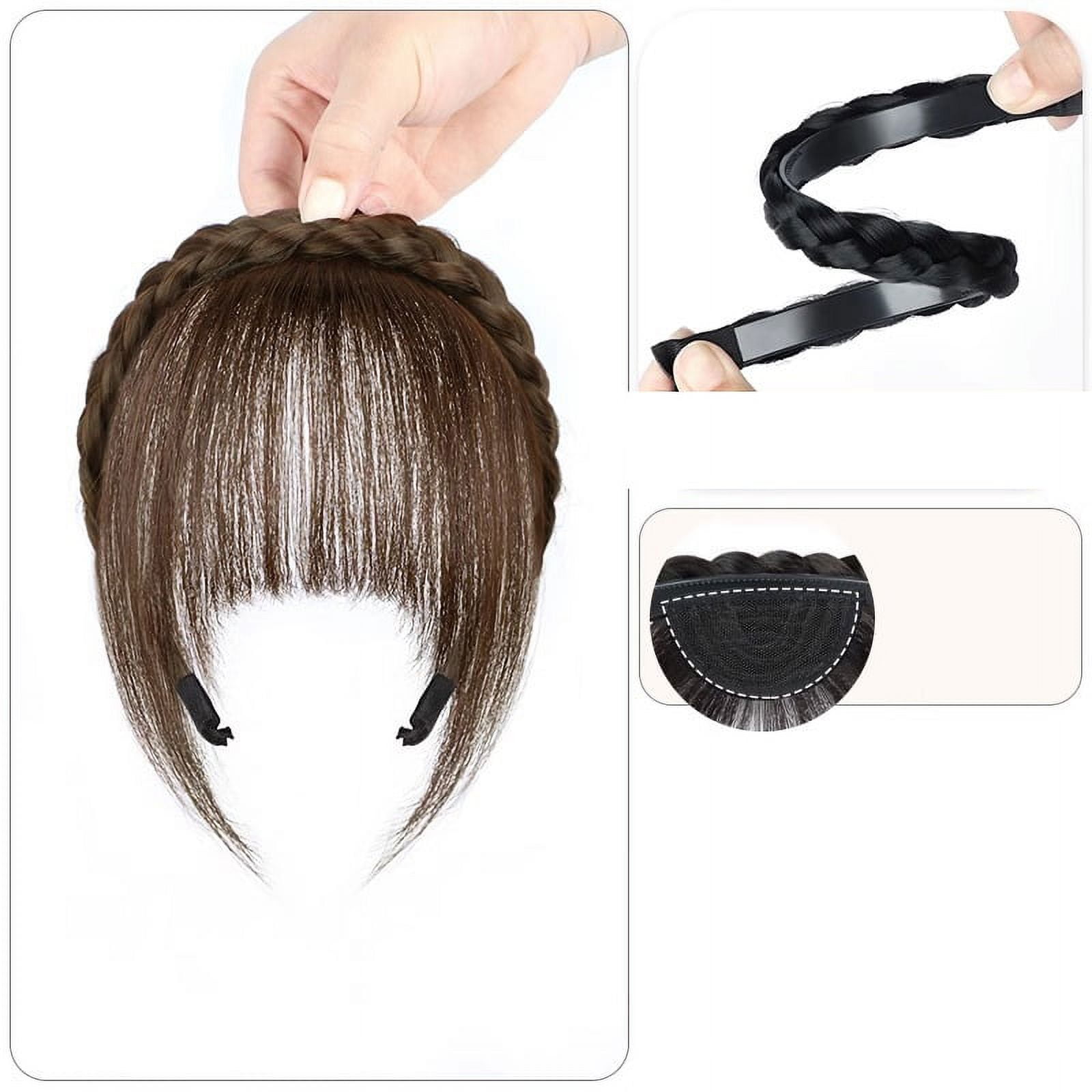 Wig Headband Air Bangs Natural Invisible Straight Bangs Seamless ...