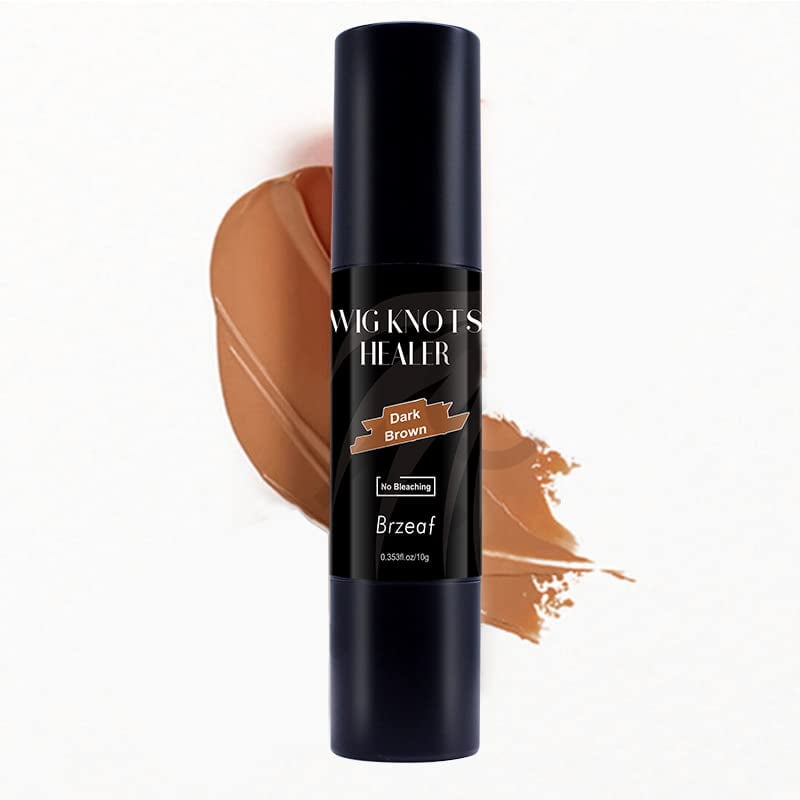 Wig Lace Dyeing Stick,Wig Knots Healer with Brush Portable Sweat-proof ...