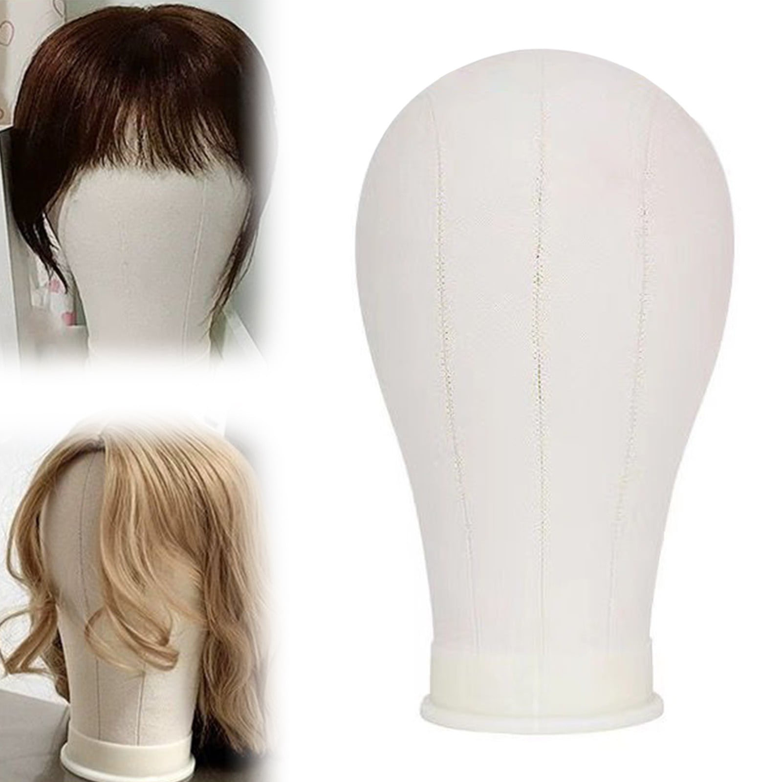 Wig Mannequin Head,Wig Stand,23 Inch Wig Head for Wig,Canvas Mannequin ...