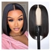 Machine Made Sew in Short Wig with Bangs Human Hair Wigs Brazilian ...