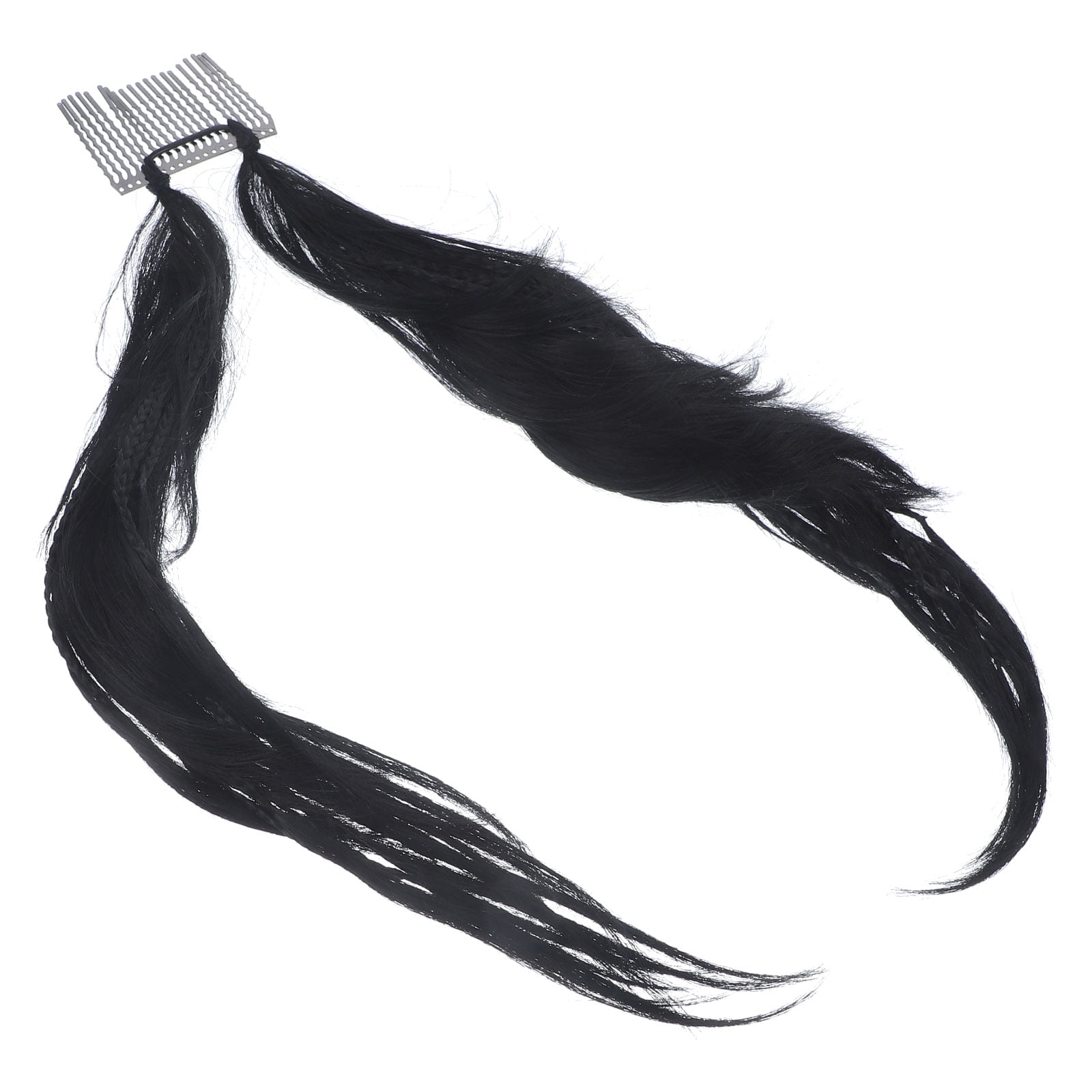 Wig Ponytail Extension for Black Women Human Hair Wigs White Clips Fake ...