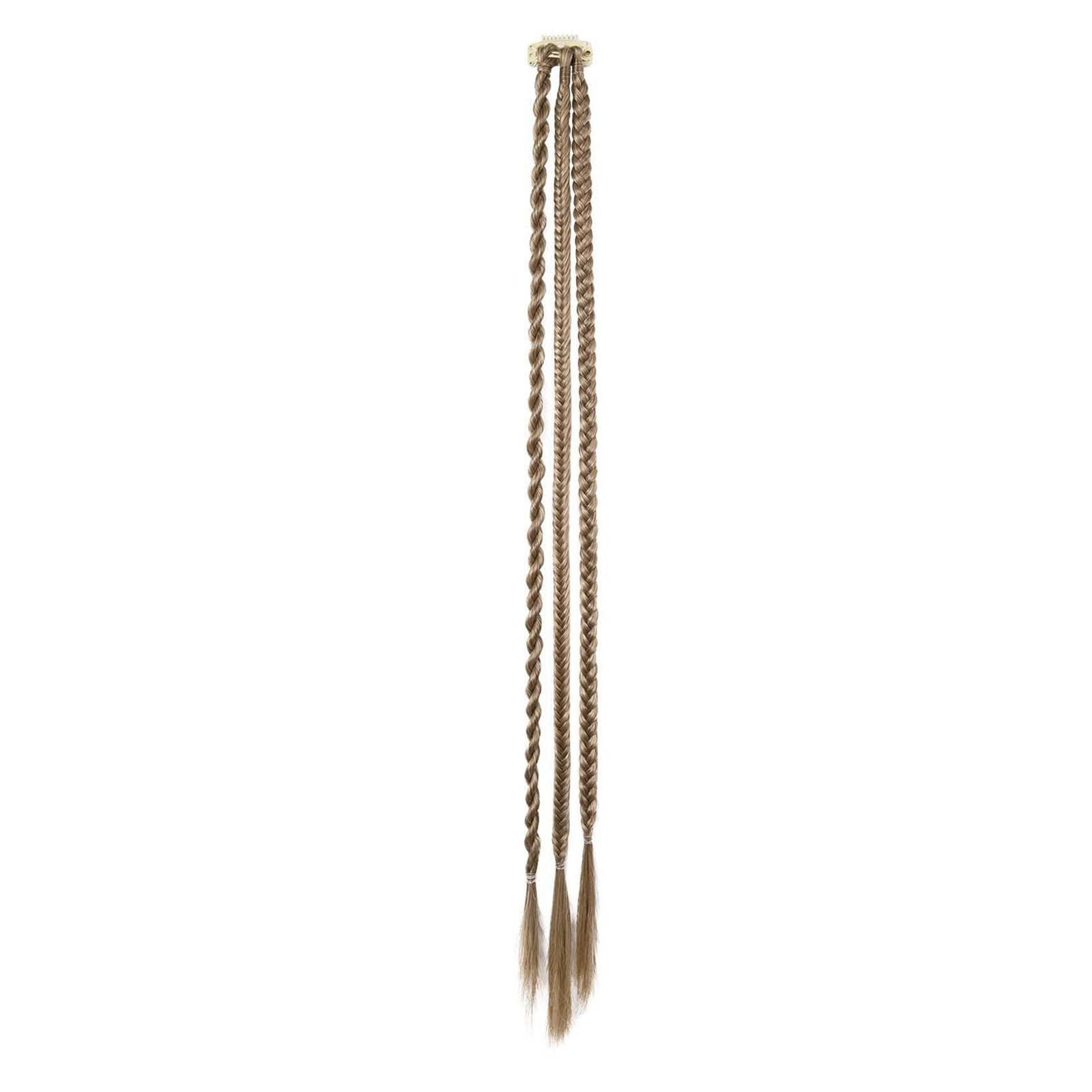Wig Ponytail Women Three Strand Braid Natural Water Drop Clip Fashion ...