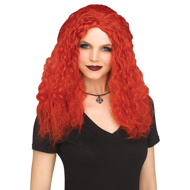 Wig Rowdy Clown Crimped Red