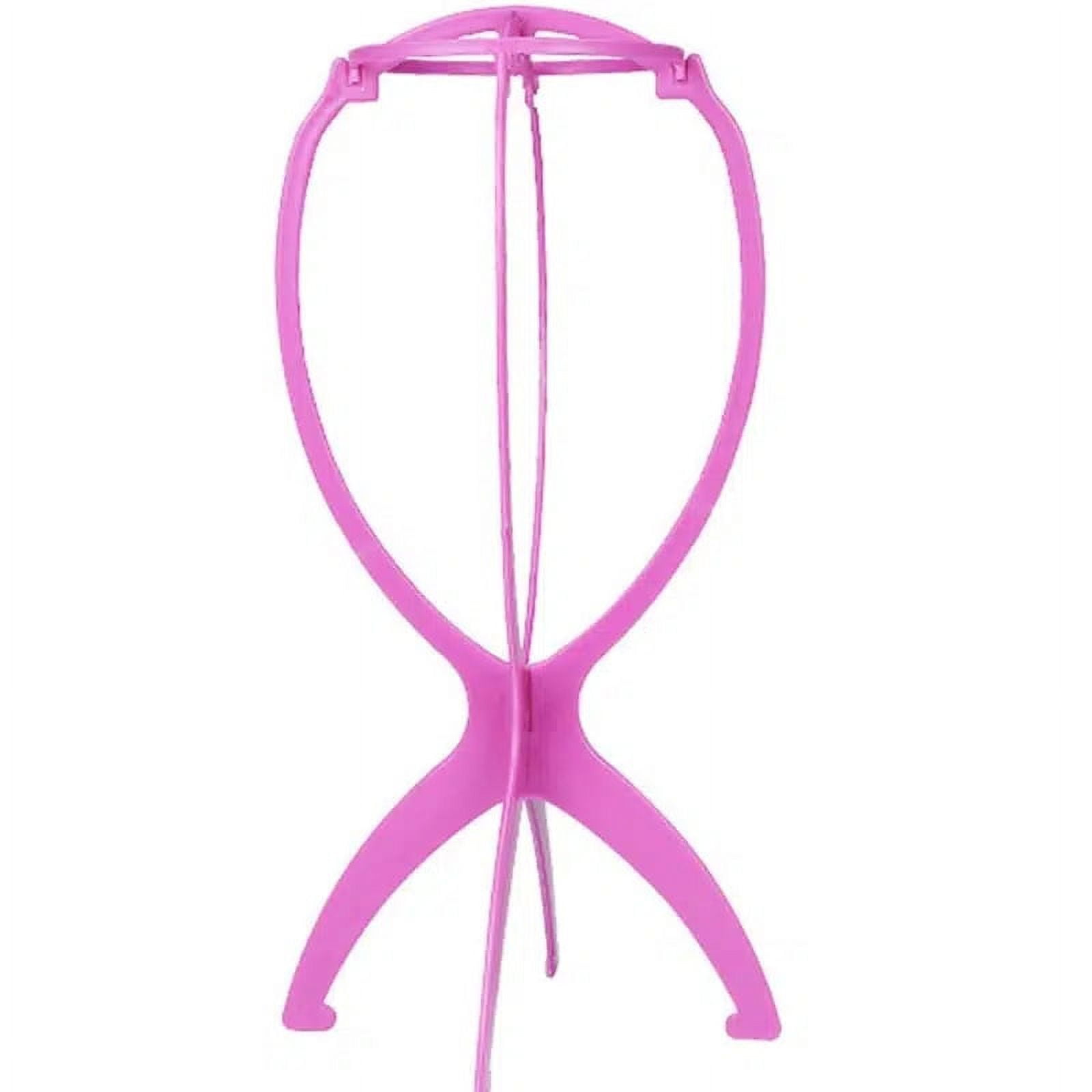 Wig Stand for Wigs, Portable Head Stands for Hats ,1 Pack Pink ...