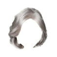 Wig for Women Short Grey Bob Lace Front Synthetic Wig with Natural and ...