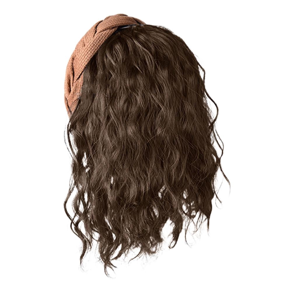 Wig for woman Wig extensions Water ripple half head cover Headband ...