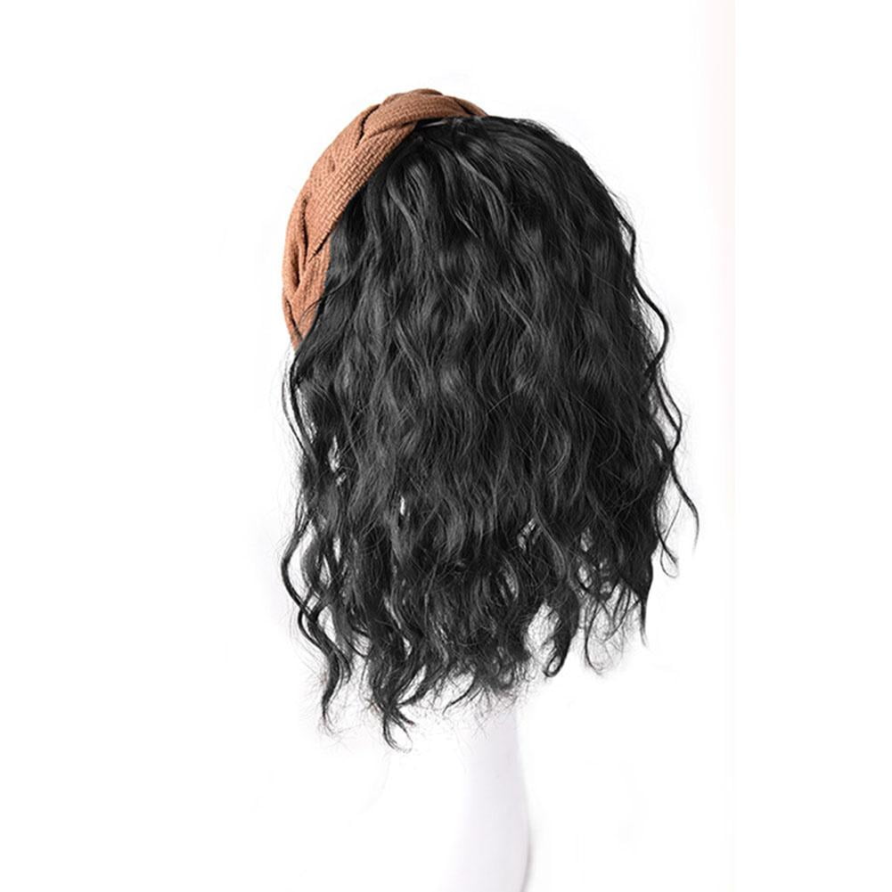 Wig headband water ripple half headband natural fluffy hair volume ...