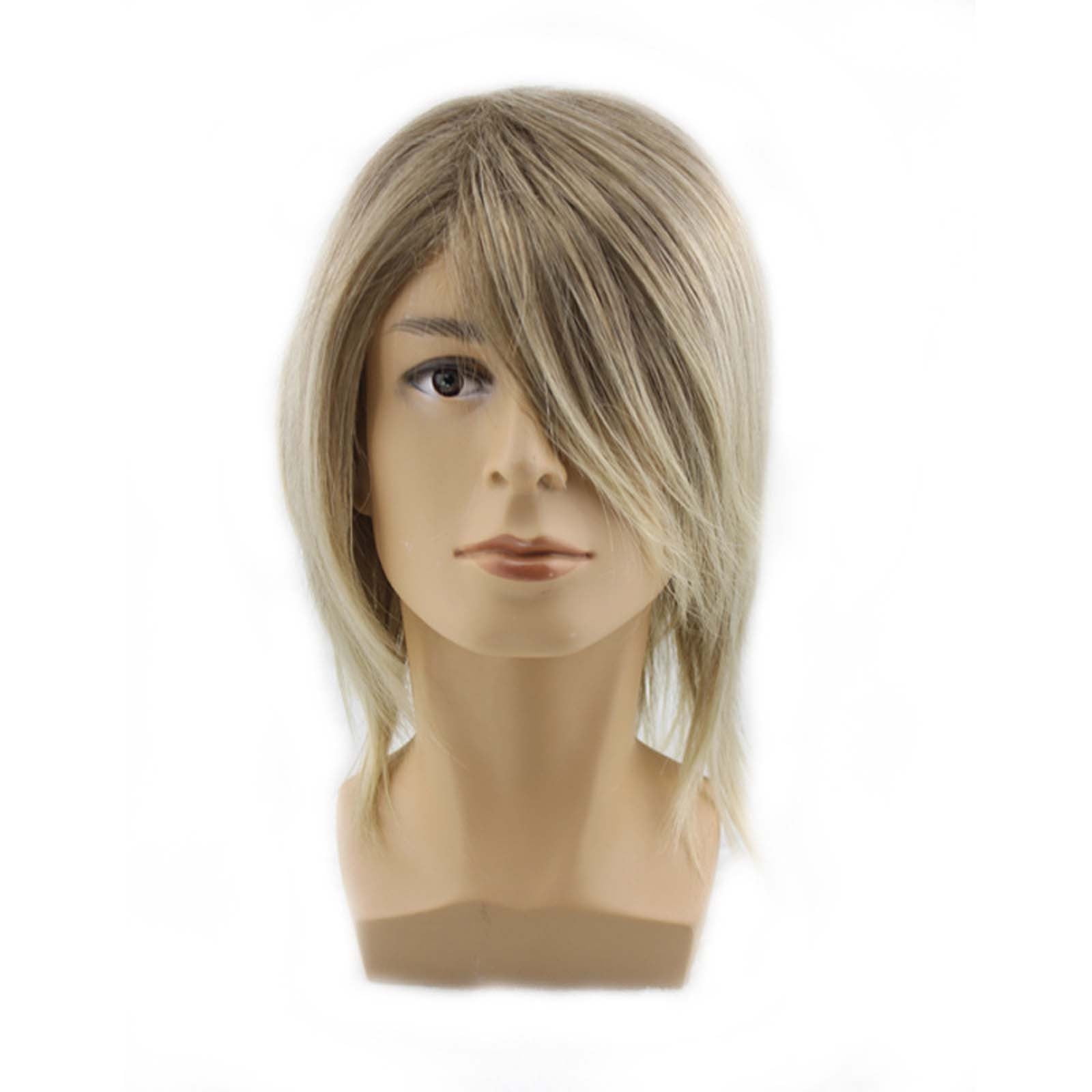 Wig with Bangs, yelldesk Wigs for Women, Slightly Handsome Men's Gold ...