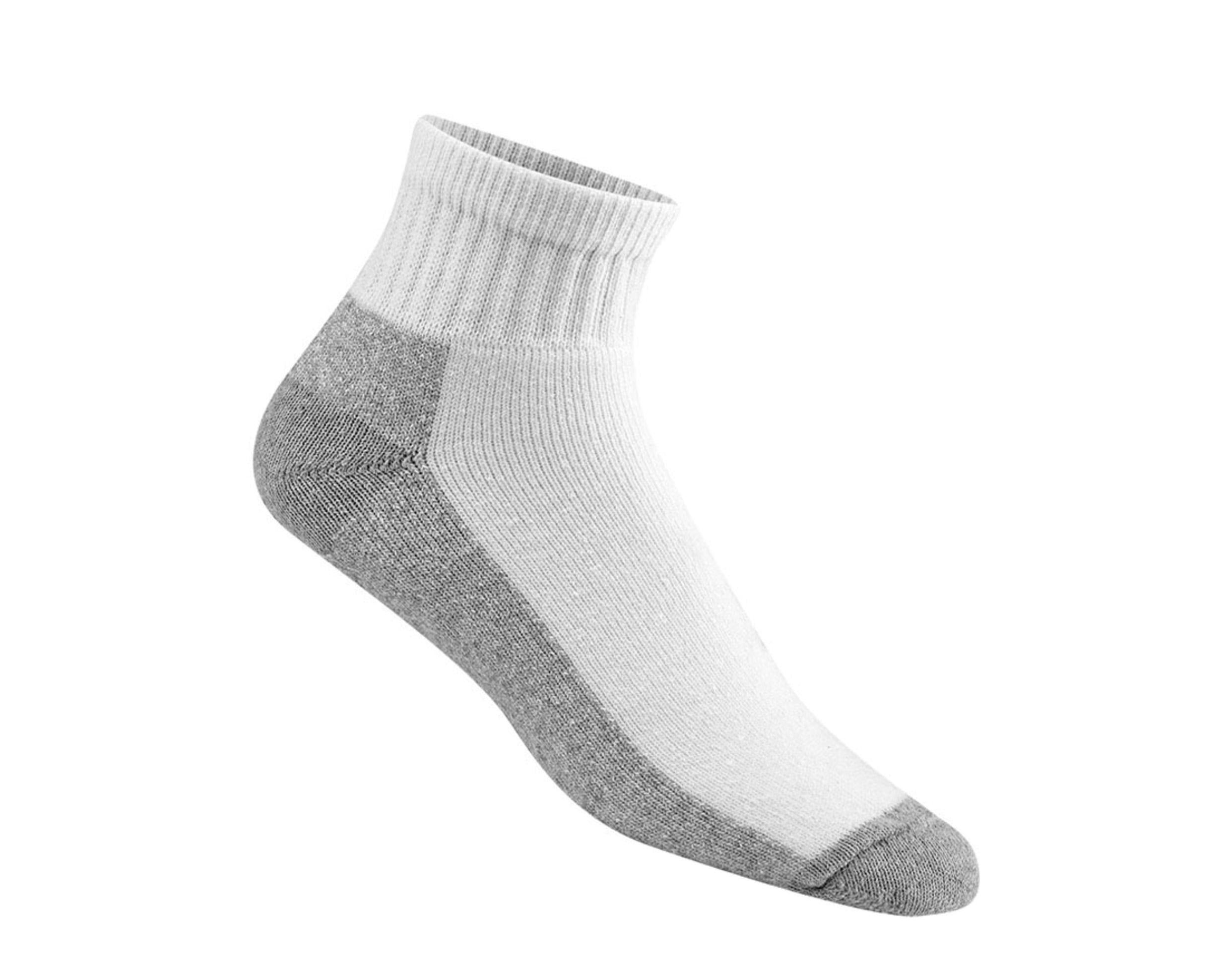 WigWam At Work Quarter White/Grey Socks - 3 Pair Pack S1360-44H ...