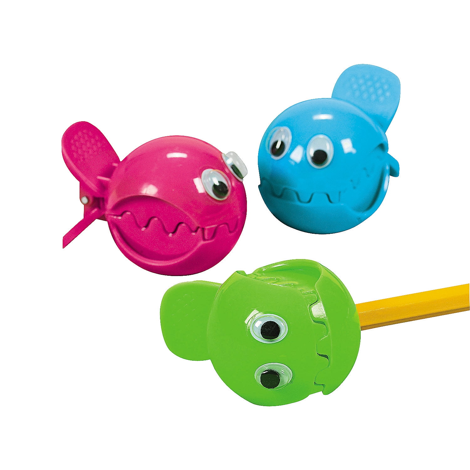 Wiggle Eye Fish Pencil Sharpener - Stationery - 12 Pieces - Walmart.com