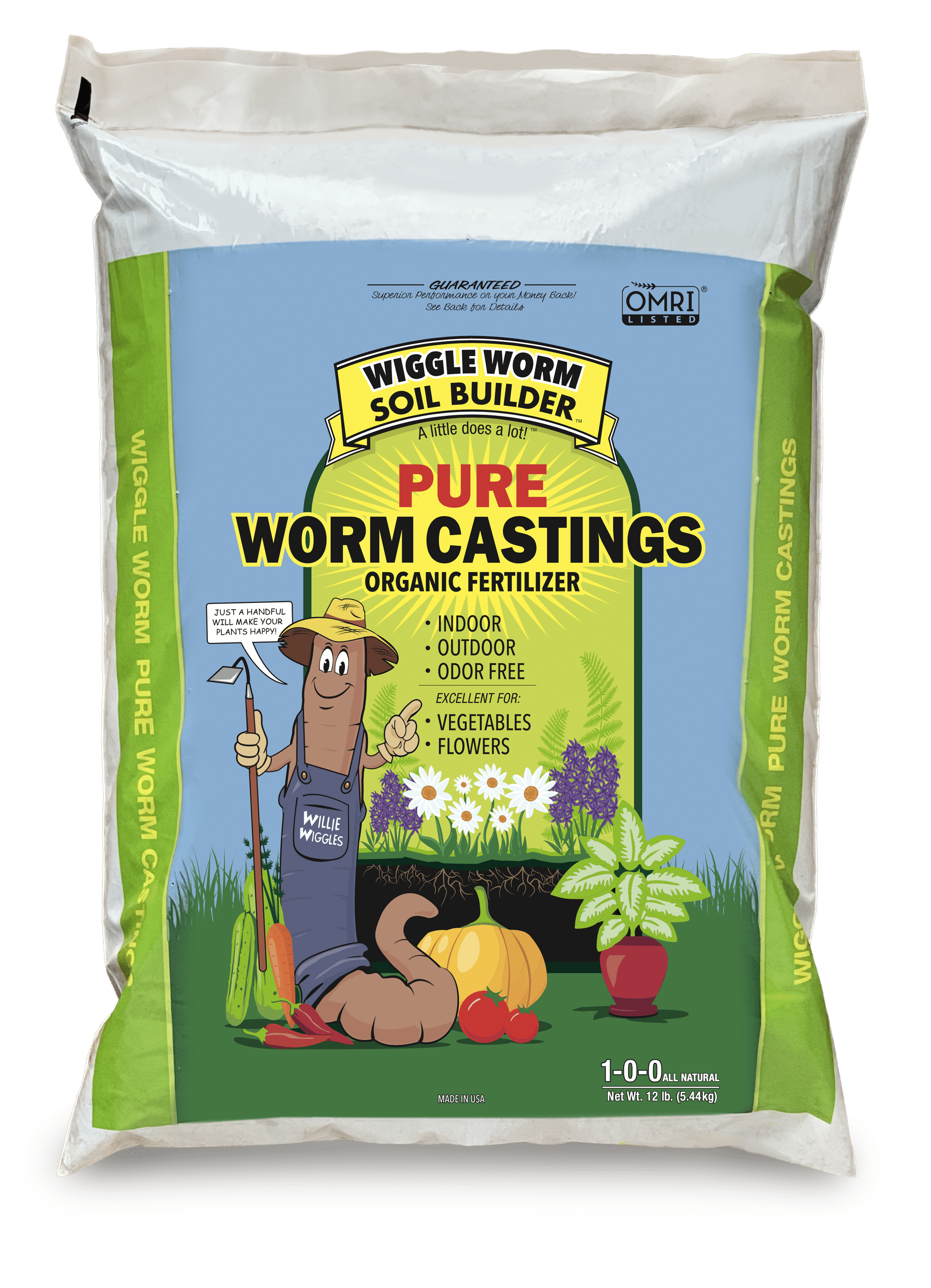 Wiggle Worm Pure Organic Worm Castings - All-Natural Fertilizer for ...