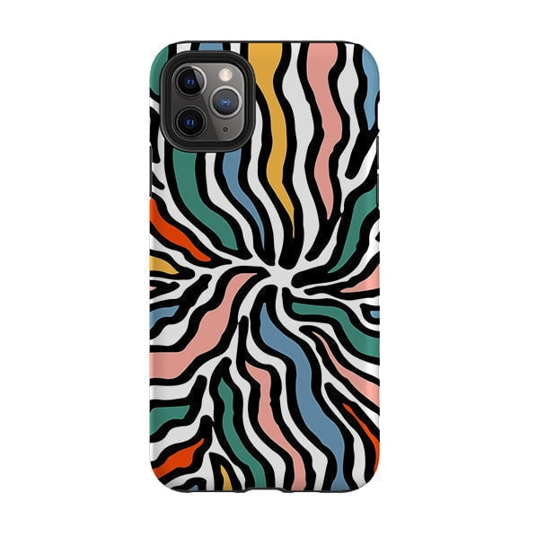 Wiggles Colorful Abstract Art Phone Case for iPhone 16 15 14 13 12 11 ...