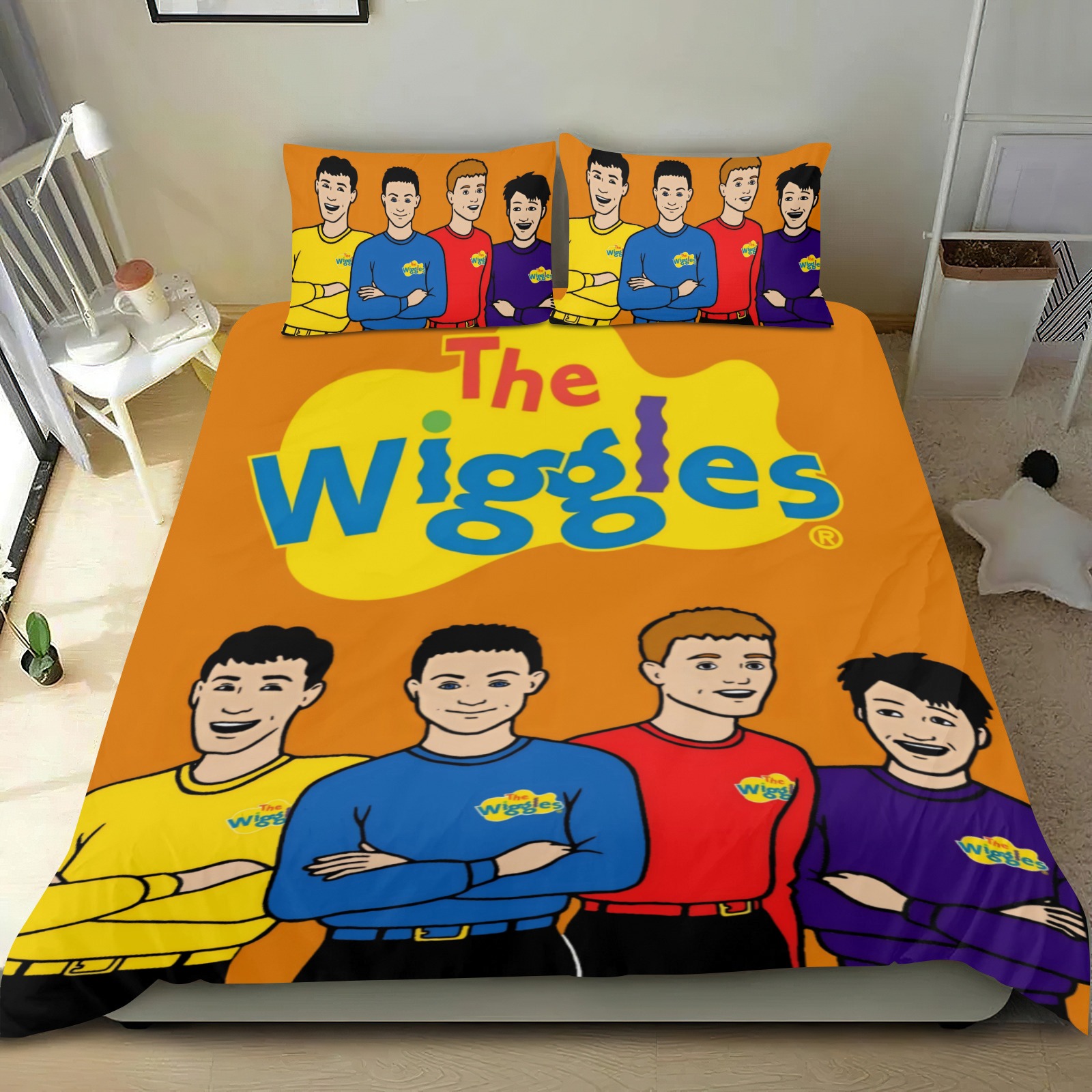 Wiggles Down Duvet Cover Gift Full Size Cotton Bedding Set Lightweight ...