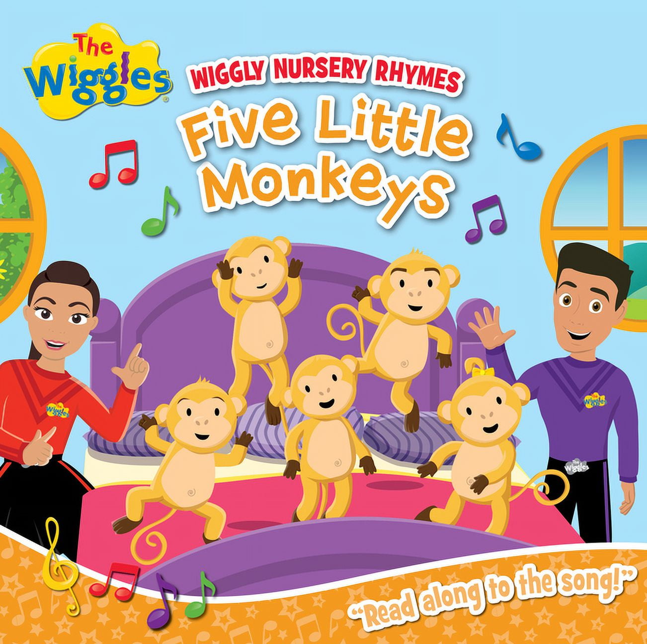 Wiggles Wiggly Nursery Rhymes: Five Little Monkeys, (Board Book ...