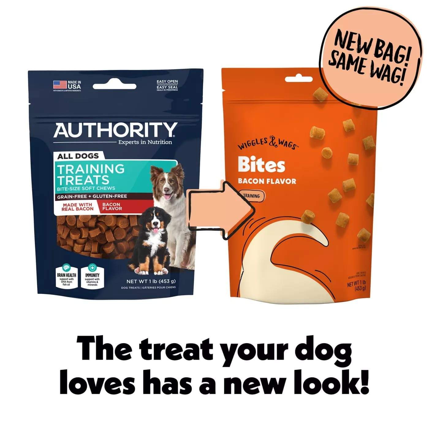 Wiggles and Wags Bites Bacon Flavor H2FSD - Walmart.com