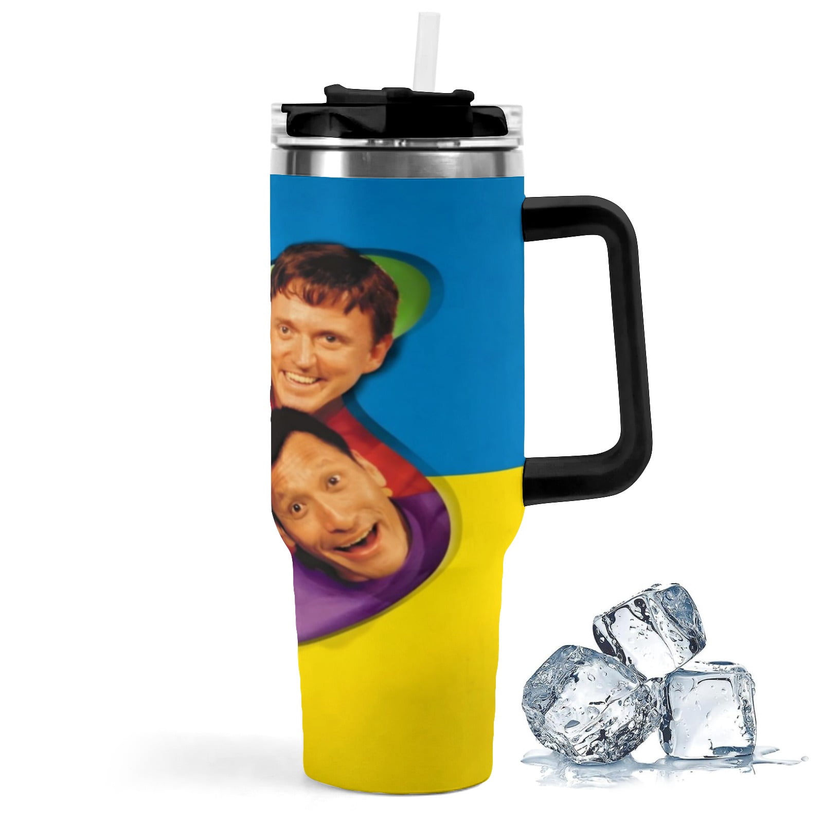 Wiggles-theme Insulated Stainless Steel Tumbler with Handle Gifts For ...