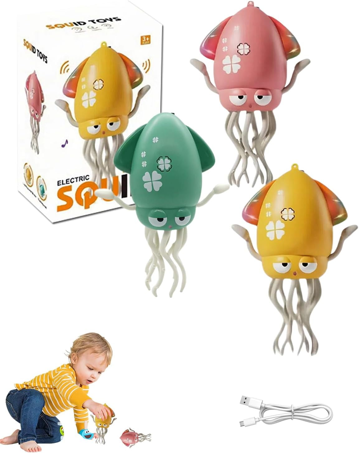 Wiggly Wonder Octopus - Auto-Sensing Dancing & Sliding Companion ...