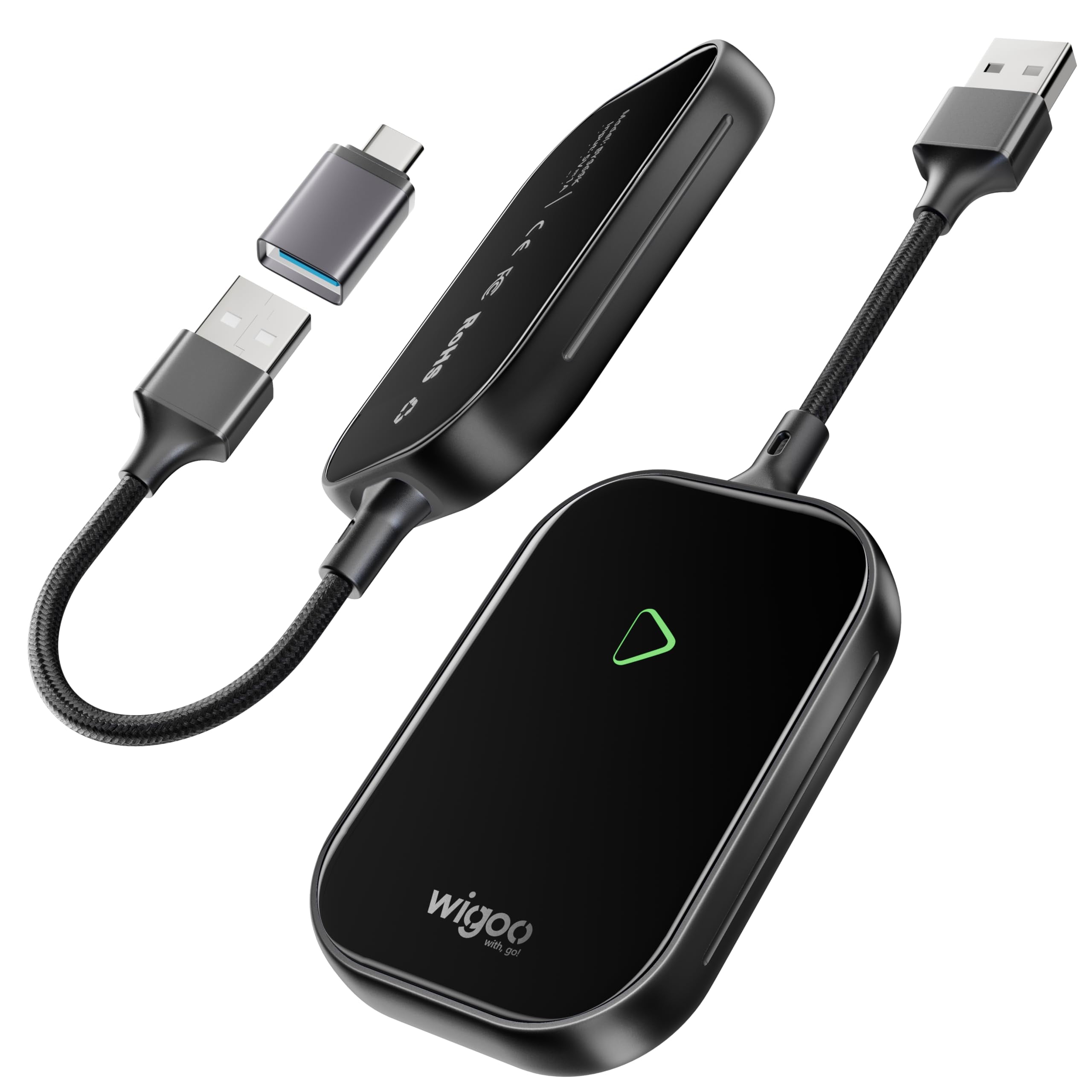 Wigoo 2025 Upgrade Wireless CarPlay Adapter for iPhone [Long-Drive ...