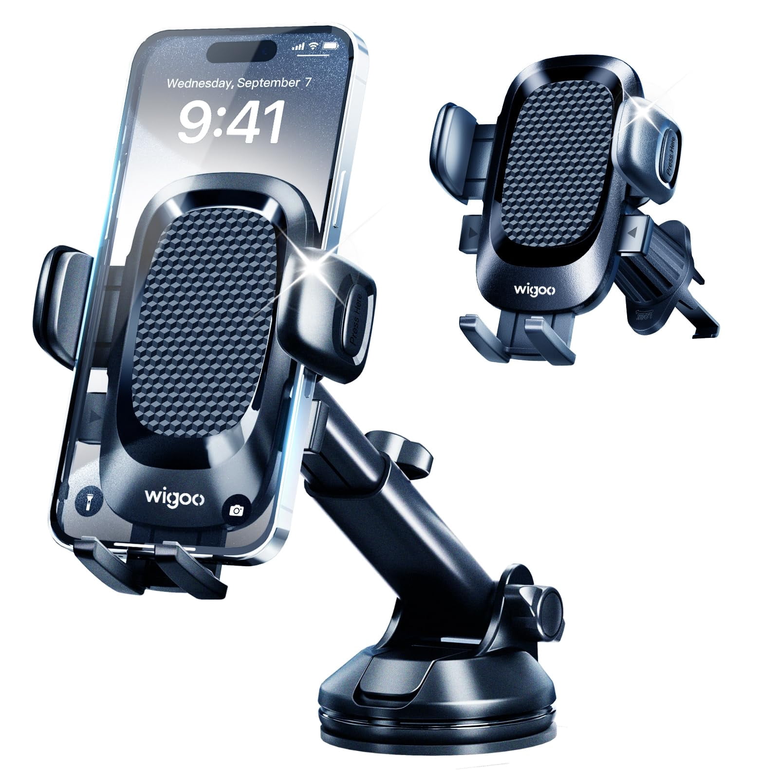 Wigoo Pioneer Car Phone Holder Mount [3-in-1Design, 2024 Upgrade ...